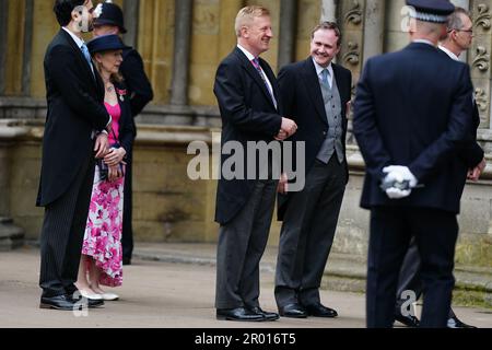 Deputy Prime Minister Oliver Dowden leaves after giving evidence to the ...