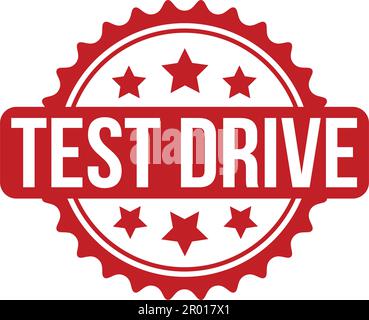 vector test drive sign stamp design Stock Vector Image & Art - Alamy
