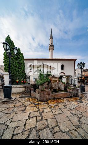 A view of the historic Murat Pasha Mosque built during the Ottoman ...