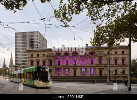 Melbourne CBD Saturday, the Victorian Parliament House building on ...