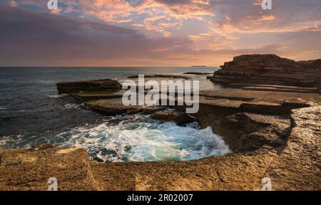 Famous touristic areas of Kocaeli. Sunrise on the Pink Rocks ( Turkish ...