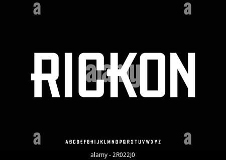 Unique modern sans serif display font vector Stock Vector Image & Art - Alamy