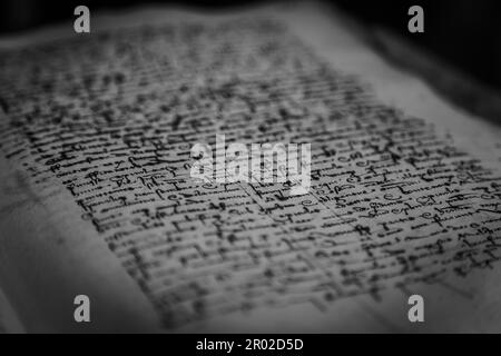 Detail of an old Spanish book, 300 years old Stock Photo - Alamy