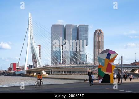 Rotterdam, Netherlands - De Rotterdam mixed use towers by OMA ...