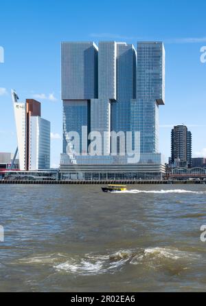 Rotterdam, Netherlands - De Rotterdam mixed use towers by OMA ...