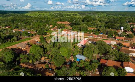 Aerial of the Santa Ana Mission, Jesuit Missions of Chiquitos, UNESCO ...