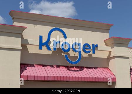 Warsaw - Circa May 2023: Kroger Supermarket. Kroger is one of the ...