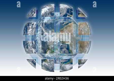 Rebuild the world - concept image with image from Nasa Stock Photo - Alamy