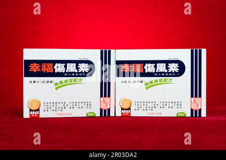 ZhongShan China-January 27,2023:box of Chinese version Coltalin Cold ...