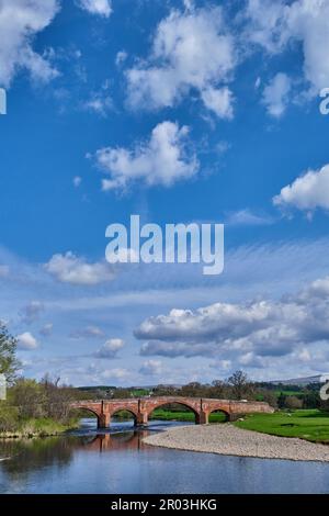 Eden Bridge, spanning the River Eden, near Lazonby, Penrith, Cumbria ...