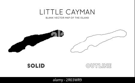 Vector map of Cayman Islands. High detailed country map with division ...