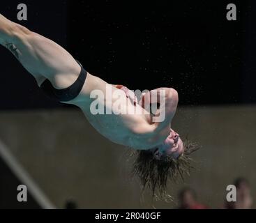 Cassiel Rousseau of Australia competes in men's diving 10m platform ...