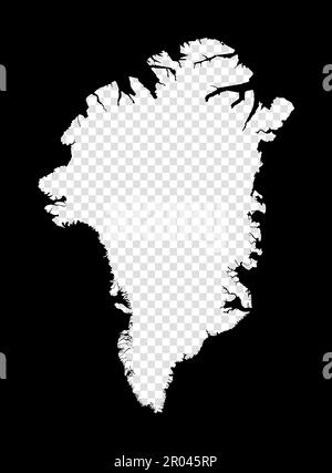 Greenland outline map Stock Vector Image & Art - Alamy