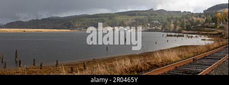 Wheeler, Oregon the Nehalem River Stock Photo - Alamy