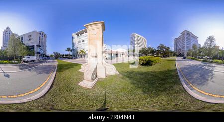 360° view of Coral Gables Miami, FL, USA - May 6, 2023: : 360 VR ...