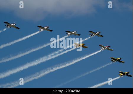 Full Throttle, a formation team, performs their act during the Shaw Air ...