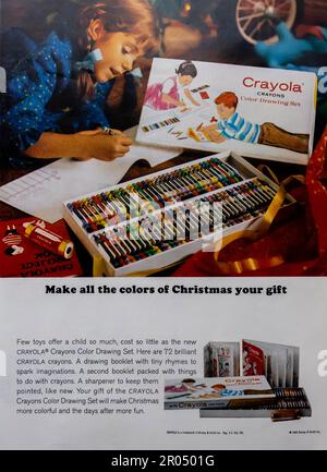 Vintage Crayola crayons Stock Photo - Alamy