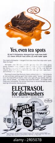 Electrasol Dishwasher Detergent advert in a Journal magazine, 1965 ...