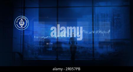 Abstract simple infographic about Ethereum price fall Stock Photo - Alamy