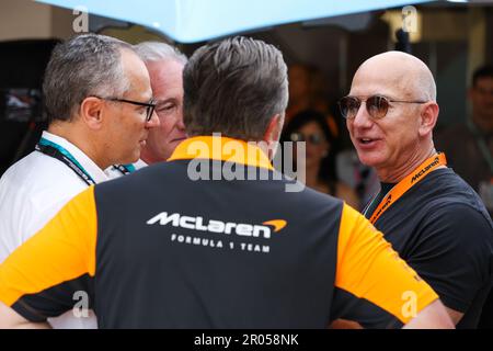 Jeffrey Preston Bezos known as Jeff Bezos in the paddock with his wife ...