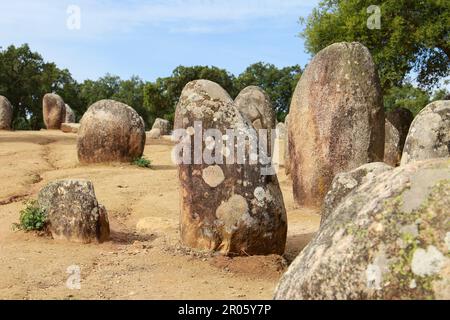 Amazing Megalithic monument in Evora called The Almendres Cromlech ...