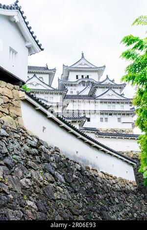 Fortifications of Himeji Castle in Hyogo Prefecture/Japan Stock Photo ...