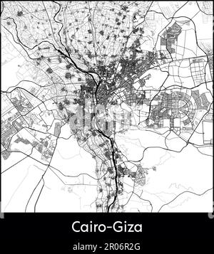 vector city map of Cairo, Egypt Stock Vector Image & Art - Alamy