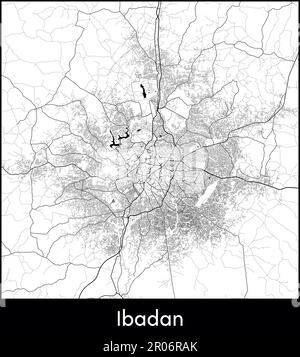 City Map Ibadan Nigeria Africa vector illustration Stock Vector Image ...