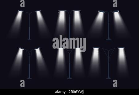 lighting exterior lamp cartoon vector illustration Stock Vector Image ...