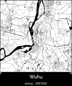 City Map Wuhu China Asia vector illustration Stock Vector Image & Art ...