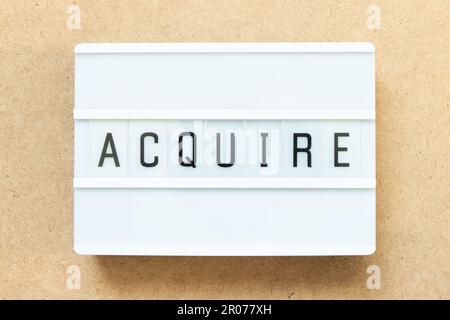 Lightbox with word receive on wood background Stock Photo - Alamy