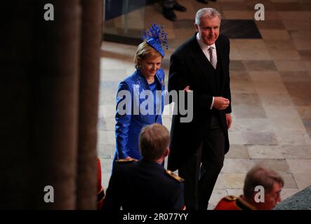 Prince Radu of Romania and Margareta of Romania arriving at Westminster ...