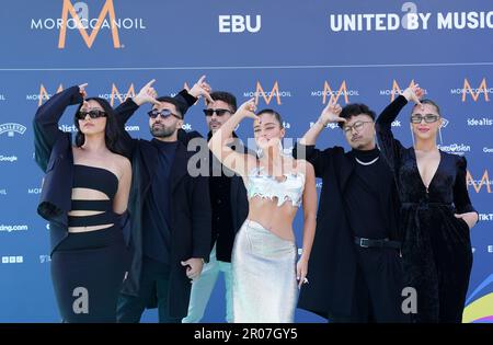 Noa Kirel attending the National Lottery's Big Eurovision Welcome Party ...