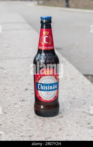 Chisinau, Moldova - March 8, 2023: Bottle of Chisinau beer Stock Photo ...