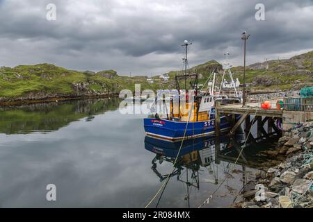 Fishing Harbour of Kyles Stockinish, Harris, Isle of Harris, Hebrides ...