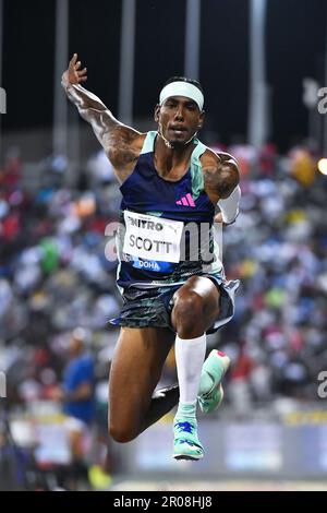 Doha, Qatar, 5 May 2023. Donald Scott of USA competes in Triple Jump ...
