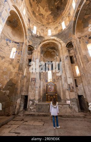 Van, Turkey - March 3, 2023; Interior of Armenian Cathedral Church of ...