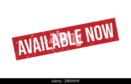 Available Now Rubber Stamp. Red Available Now Rubber Grunge Stamp Seal Vector Illustration Stock ...