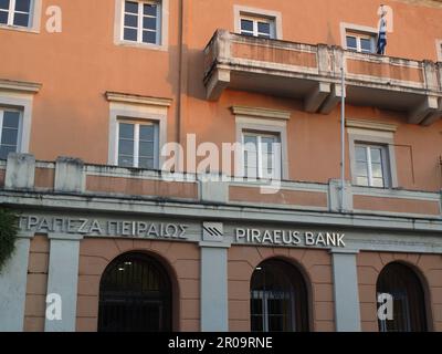 Branch of Piraeus Bank, Corfu Town, Kerkyra, Greece Stock Photo - Alamy