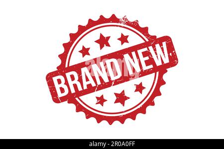 Brand New Rubber Stamp. Red Brand New Rubber Grunge Stamp Seal Vector ...