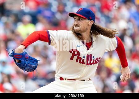 Philadelphia Phillies pitcher Matt Strahm in action during a baseball ...