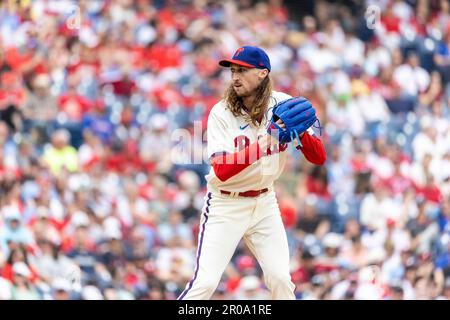 Philadelphia Phillies pitcher Matt Strahm in action during a baseball ...