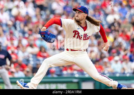 Philadelphia Phillies pitcher Matt Strahm in action during a baseball ...