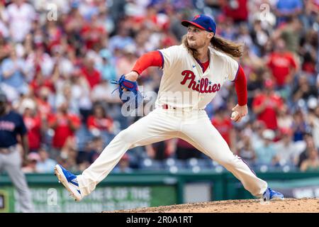 Philadelphia Phillies pitcher Matt Strahm in action during a baseball ...