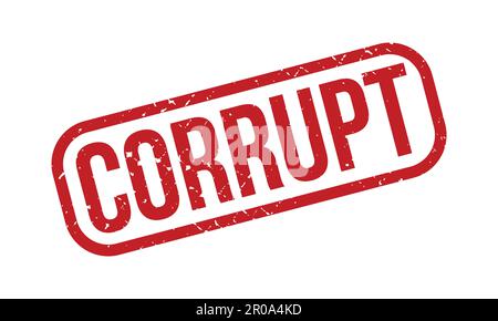 Corrupt Rubber Grunge Stamp Seal Vector Illustration Stock Vector Image ...