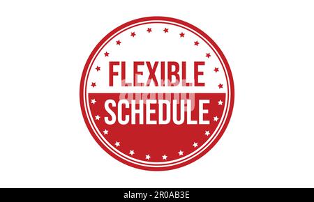 Flexible Schedule Rubber Stamp. Flexible Schedule Grunge Stamp Seal ...