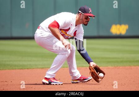 St. Louis, USA. 07th May, 2023. Major League umpires (L to R) Junior ...