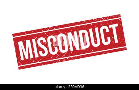 Misconduct Rubber Stamp. Misconduct Grunge Stamp Seal Vector ...
