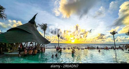 View of Petitenget Beach in Kuta, Bali, Indonesia Stock Photo - Alamy