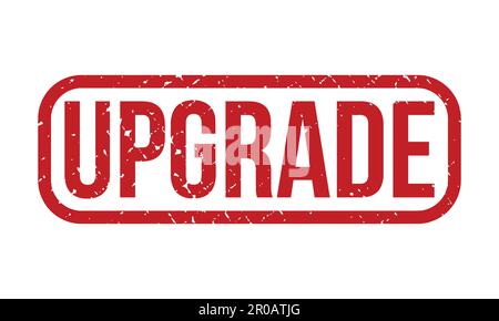 Upgrade Rubber Stamp. Red Upgrade Rubber Grunge Stamp Seal Vector ...